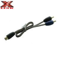 China Male-Male 2-Channel Twisted Pair RCA Interconnect Cable Copper Material for Audio Systems for sale
