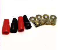 China 1/0 AWG Tinned Copper Lugs Ring Terminals Connectors With Heat Shrink for sale