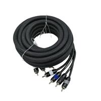 China 5.5mm Outer Diameter PVC Jacketed Car Audio RCA Cable 2M-2M for High End Performance for sale