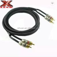 China 5m Gold Connector CCA Conductor Audio bulk RCA Cable For Car Home System Audio Integration for sale