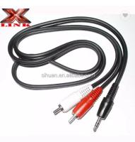 China 5m Gold Connector CCA Conductor Audio bulk RCA Cable For Car Home System Audio Integration for sale