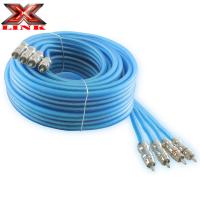 China Gold Plated 2 RCA Audio Cable male to male For Stereo Speaker Or Subwoofer Connector Type None for sale