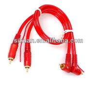 China OFC 100% Copper Conductor 2 Channel RCA Audio Cable For Car And Home Audio Connection for sale