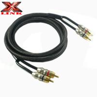 China OFC 100% Copper Conductor 2 Channel RCA Audio Cable For Car And Home Audio Connection for sale