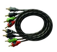 China OFC 100% Copper Conductor 2 Channel RCA Audio Cable For Car And Home Audio Connection for sale