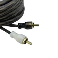China Orange Insulation 5.2 Meter 17 Feet Twisted RCA Cable AV For Flexible Car Audio for sale