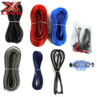 China PVC Jacket 0 4 8 10awg Ga Gauge Auto Car Amp Amplifier Wiring Kit with RCA Connector Type for sale