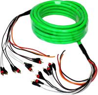 China 100% Oxygen Free Copper Multi Channel Audio 10 RCA Power Medusa Cable for Professional for sale