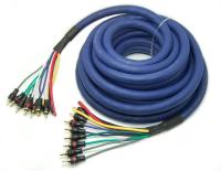 China 100% Oxygen Free Copper Multi Channel Audio 10 RCA Power Medusa Cable for Professional for sale