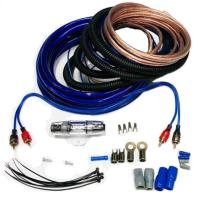 China 8 Ga Ofc CCA 100% Male-Male Car Speaker Audio Cable Amplifier Subwoofer Install Kit Conductor Bare Copper Black/Blue/Red for sale