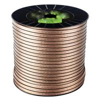 China Multimedia 16 Gauge 2 Conductor Standard Speaker Wire Roll with Gold Connector Color for sale