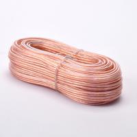 China Multimedia 16 Gauge 2 Conductor Standard Speaker Wire Roll with Gold Connector Color for sale