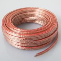 China Multimedia 16 Gauge 2 Conductor Standard Speaker Wire Roll with Gold Connector Color for sale