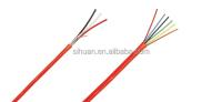 China Tinned CCA 18 AWG 2/C Solid FPLR Fire Alarm Cable 1000 Ft Red Copper Conductor Shielding for sale