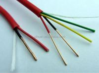 China Tinned CCA 18 AWG 2/C Solid FPLR Fire Alarm Cable 1000 Ft Red Copper Conductor Shielding for sale
