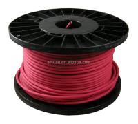 China Tinned CCA 18 AWG 2/C Solid FPLR Fire Alarm Cable 1000 Ft Red Copper Conductor Shielding for sale