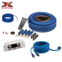 China Gold Connector Twisted Pair 0 4 8 GA AWG OFC CCA Car Auto Audio Amplifier Amp Installation Wiring Kits for Car Speaker for sale