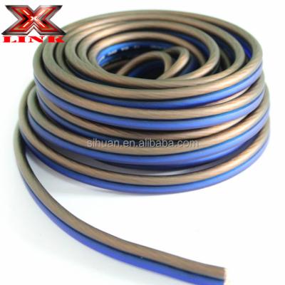 China Soft PVC Jacket Super Flex Blue / Black Speaker Cable for Superior Audio Performance for sale