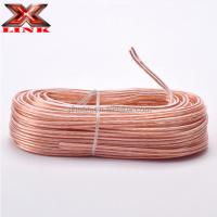 China None Connector Type Thick Speaker Cable Wire 22 24 18 16 Gauge AWG Transparent Speaker for sale