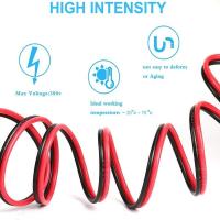 China Flexible Wire Ext 2pin 2 Color Red Black Cable for LED Strips Extension Electrical Wire for sale