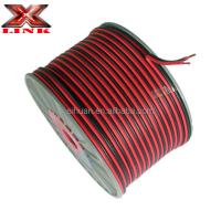 China Flexible 12ga OFC Copper Audio Speaker Wire with Soft PVC Jacket and Gold Connector for sale