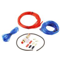 China Male-Male Connection Power Cable 8 GA Car Amp Wiring Kit with Bare Copper Conductor and CCA/OFC Cabl for sale
