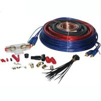 China Male-Male Connection Power Cable 8 GA Car Amp Wiring Kit with Bare Copper Conductor and CCA/OFC Cabl for sale