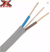 China Direct Earth Burial UF-B Flat Wire with Stranded Annealed Copper Conductor and Earth Wire for sale