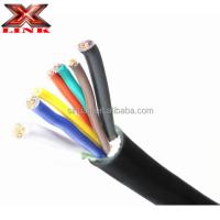 China Industrial 7 Conductor Trailer Cable 10-12-14 AWG GPT Soft PVC Jacket Color Coded Wires for sale