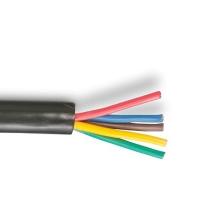 China Industrial 7 Conductor Trailer Cable 10-12-14 AWG GPT Soft PVC Jacket Color Coded Wires for sale
