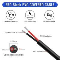 China 18AWG 2 Conductor 20AWG 3 Conductor Electrical Wire Stranded PVC Tinned Copper Wire for sale