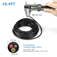 China 14 Gauge 2 Conductors 4 Conductors Electrical Wire for Black or White House Lighting for sale
