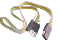 China 2.8X Outer Diameter 4c 18AWG Bonded Trailer wire Cable With Plug Bare Copper Conductor for sale