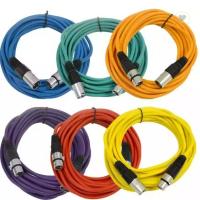 China 100% Copper Super Flexible Instrument Microphone XLR Acoustic Cable With Gold Connector for sale