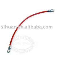 China 5/16' Lug Terminals 12inch Tinned Copper Battery Inverter Cable for Car Truck RV Solar for sale