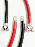 China 5/16' Lug Terminals 12inch Tinned Copper Battery Inverter Cable for Car Truck RV Solar for sale