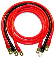 China 5/16' Lug Terminals 12inch Tinned Copper Battery Inverter Cable for Car Truck RV Solar for sale