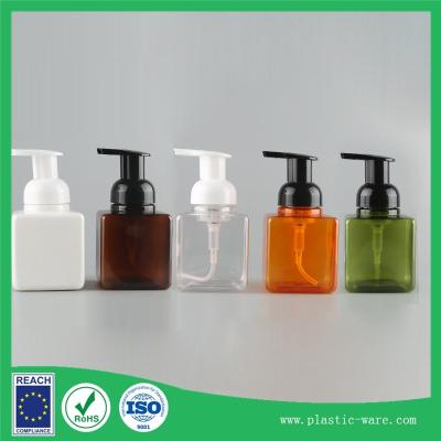 China 250 ml  Bottle of hand sanitizer for cleansing milk in square shape DIY Foam bottles for sale