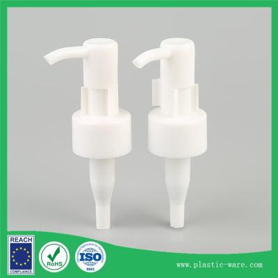 China liquid soap pump head in white color 24/410 or shampoo bottle pump head with clip for sale