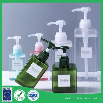 China oblate bottle in 100ml 150ml 250ml 280ml 450ml 650ml instant hand sanitizer bottle shampoo bottle for sale