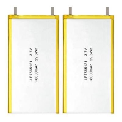 China 3.7V 8000mAh Lithium Polymer Battery with 500 Cycles for Digital Products for sale