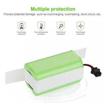 China 14.8V 3000mAh 18650 Lithium Ion Battery Pack with 800 Cycle Life for Sweepers and Electronics for sale