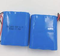 China 11.1V 2500mAh Lithium Ion Battery Pack ICR18650 3S1P Rechargeable Li Ion Battery Pack for sale