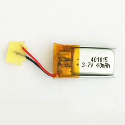 China 3.7V 25mAh 401015 Size Lithium Polymer Battery Lipo Battery for Household Appliances for sale