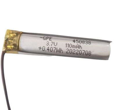 China Small Size 3.7V 110mAh Lithium Polymer Battery - Rechargeable LiPo Battery for Smart Devices for sale