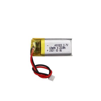 China KC Certificated 3.7V 60mAh Lithium Polymer Battery for Earphone and Consumer Electronics for sale