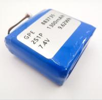 China KC IEC62133 Approved 7.4V 1300mAh Li Polymer Battery Pack for Beauty Devices for sale