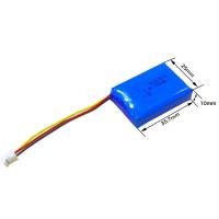 China Rechargeable 502535 400mAh 7.4V Lipo Battery Pack with 500 Cycle Life KC IEC62133 Approved for sale