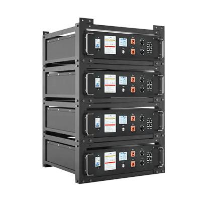 China 6000 Cycles 5KWH LiFePO4 Solar Energy Storage Battery with 51.2V 100Ah Capacity for Home and Industrial ESS for sale