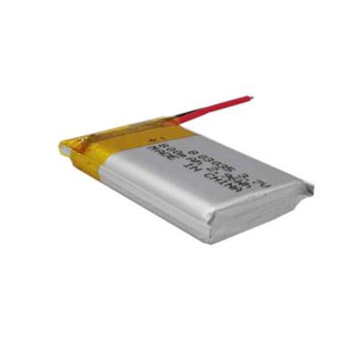 China IEC62133 Certified 3.7V 800mAh 803035 Lithium Polymer Battery Pack with 500times Cycle Life for sale